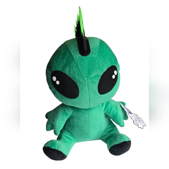 A&A Global | Toys | Punk Alien Plush Aa Global Green Mohawk Stuffed ...